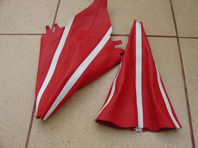 Genuine Italian leather shift and brake boots - custom made for the MK2 ...