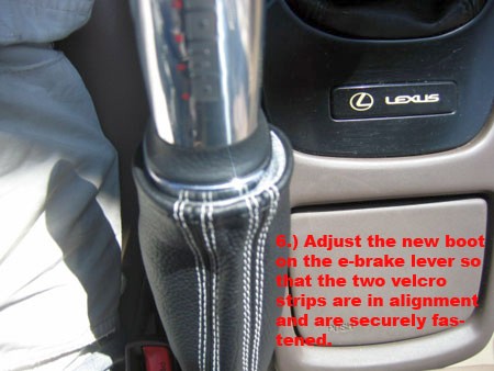 1992-00 Lexus SC shift boot installation