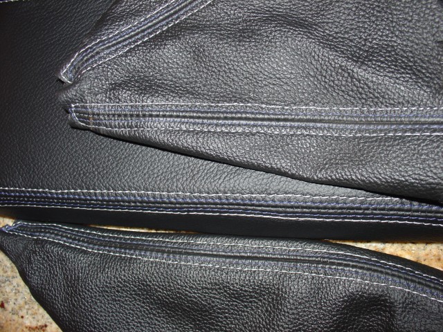 Genuine Italian leather shift and brake boots - custom made for the MK2 ...